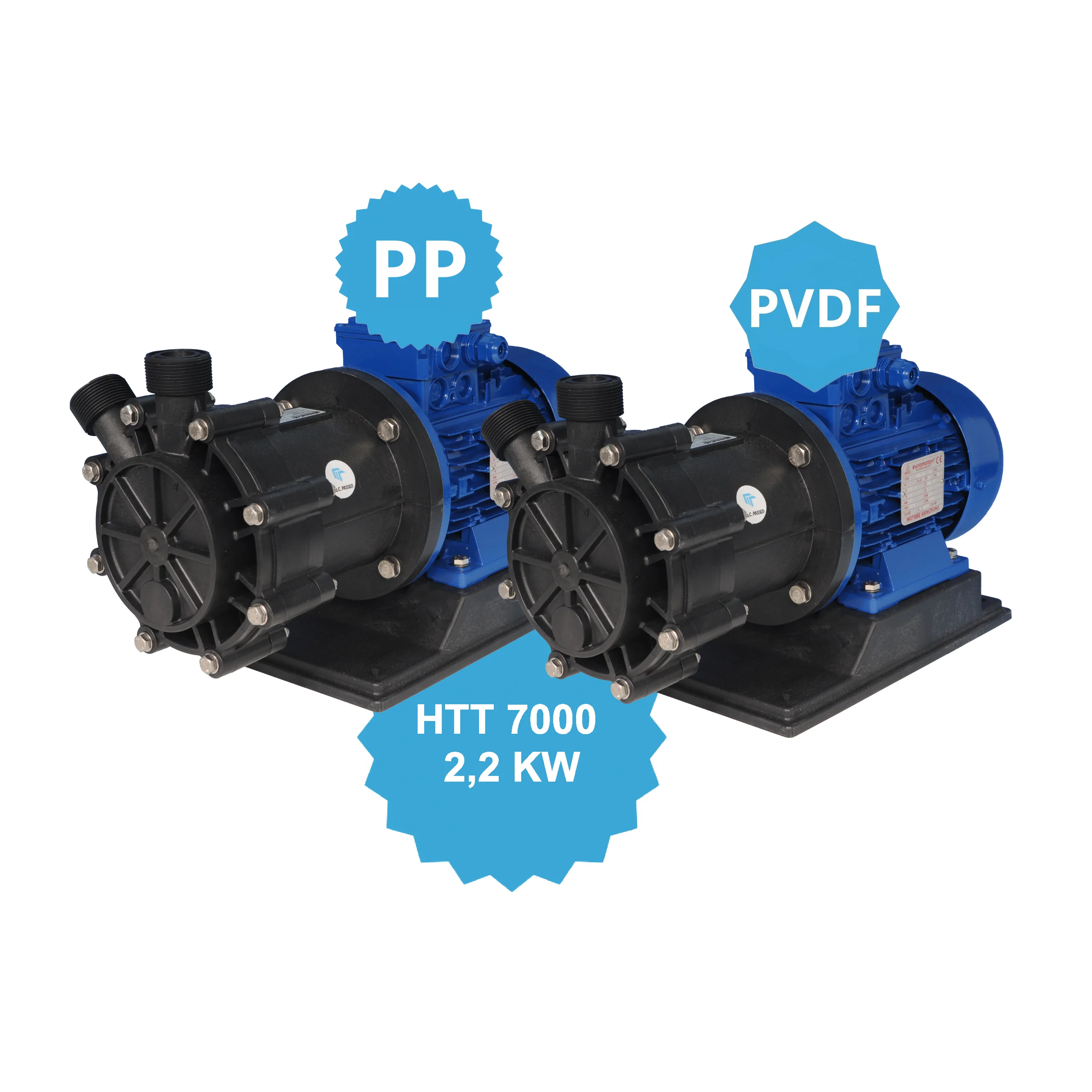 High Quality Turbine Pumps Model Htt 7000 Pp/pvdf With Motor 2,2kw Iec ...