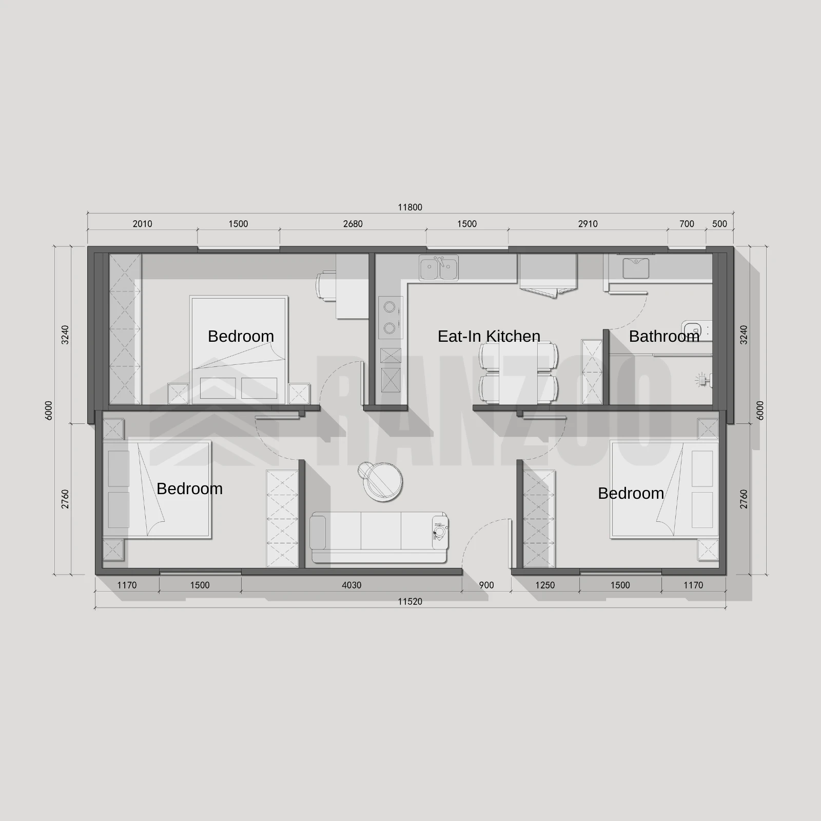 Modular Home - Portable Capsule Style with Efficient Interiors