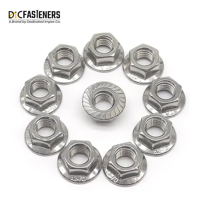 High Precision M3 To M56 Hex Serrated Flange Lock Nuts At Wholesale ...