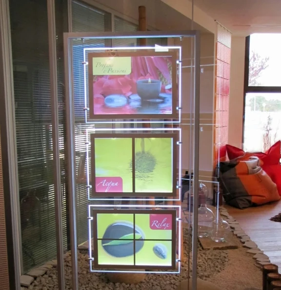 A4 Led Wall Window Sign Poster Lightbox System For Real Estate Agents ...