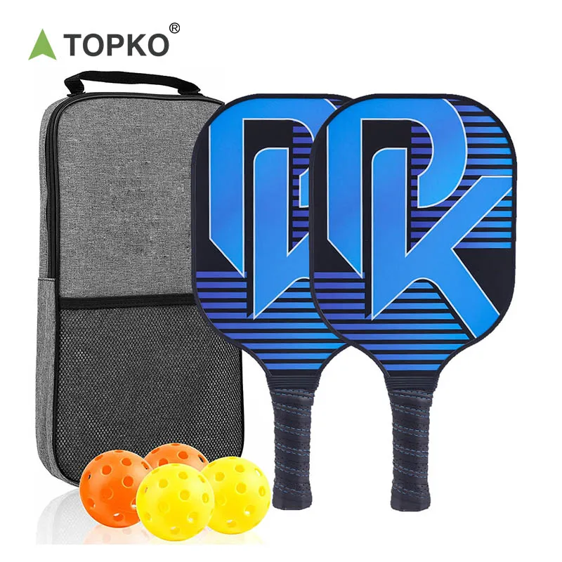 TOPKO High Quality Carbon Fiber Pickleball Paddle Tennis Sports Ball ...