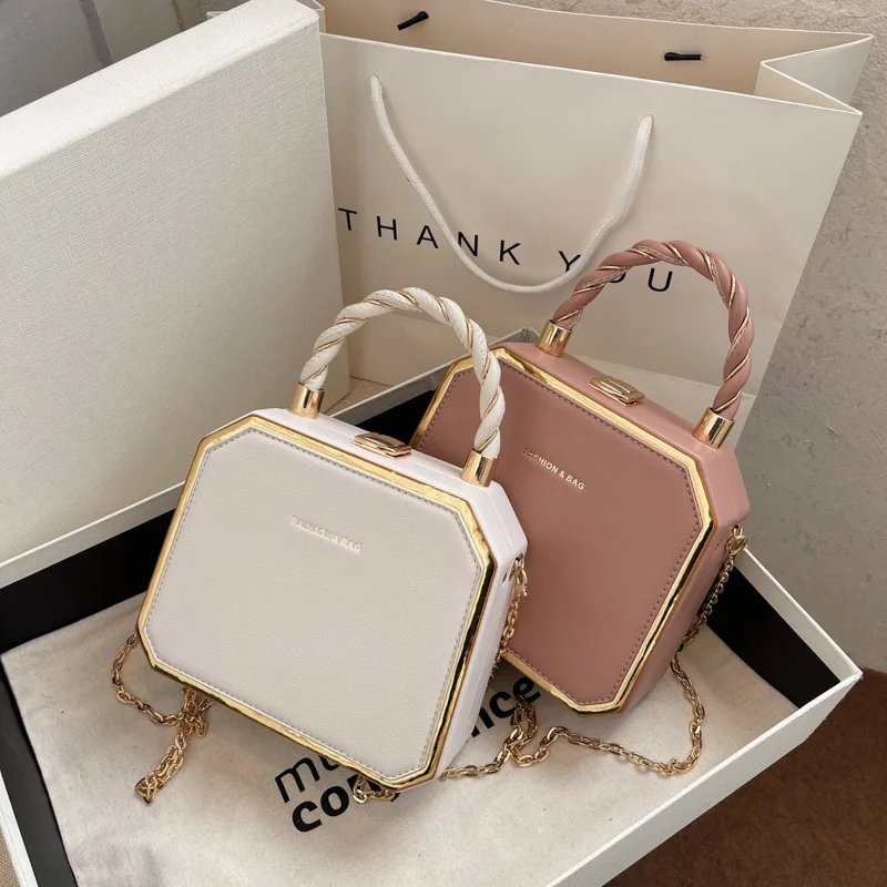 Women New Small Cross Bags Foreign Style Casual Simple Handbag Box ...