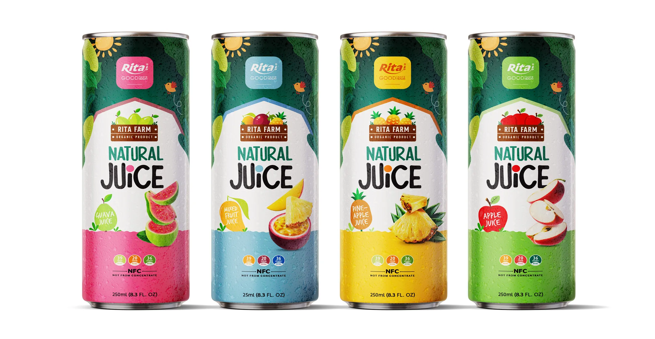 250ml Orange Milk Drink - Natural Fruit Juice Concentrate