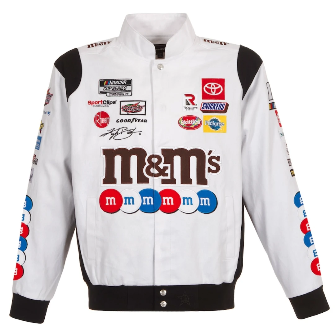 Kyle Busch M&M's Racing NASCAR Twill Jacket| Alibaba.com