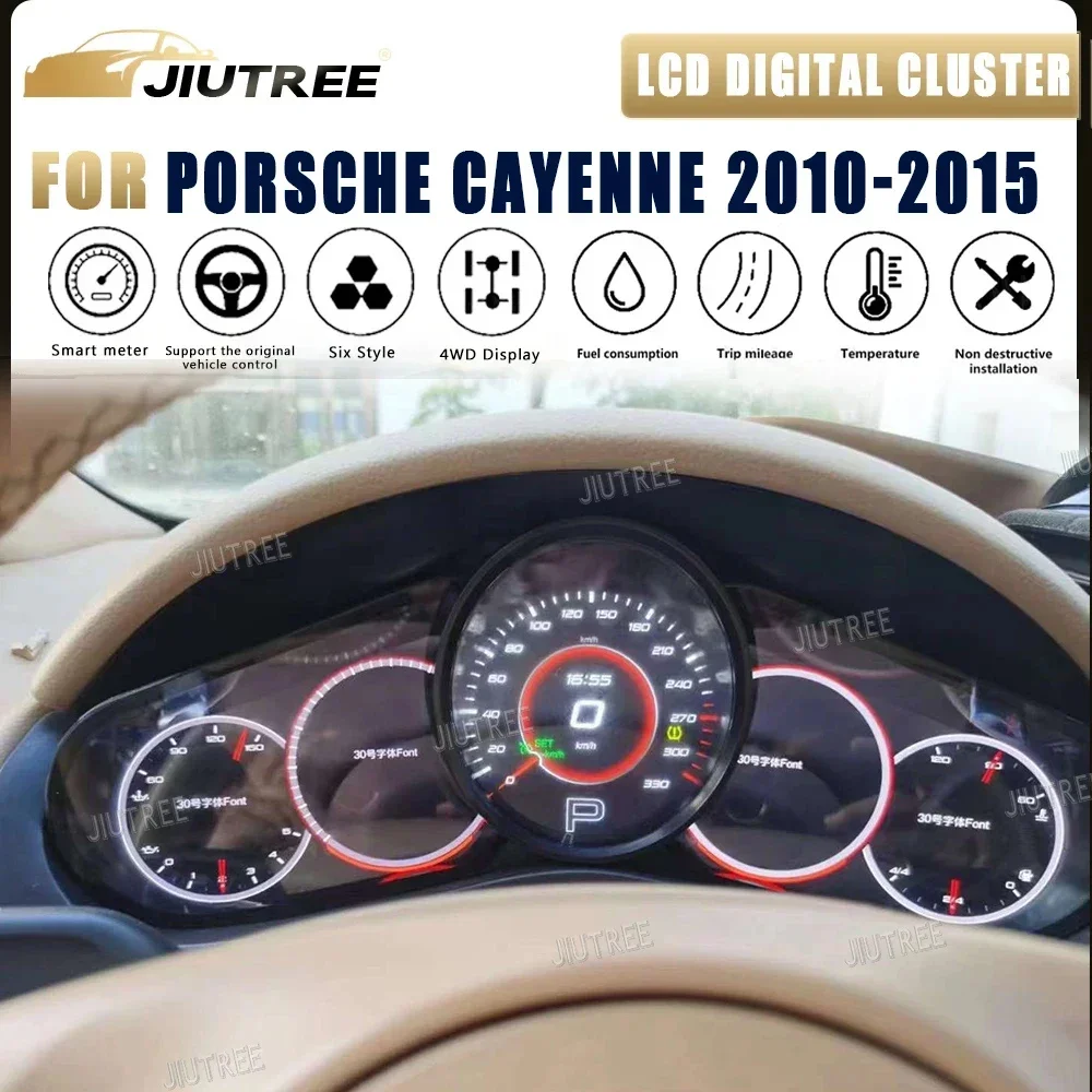 Car Lcd Instrument Cluster For Porsche Cayenne 2010-2015 Digital ...