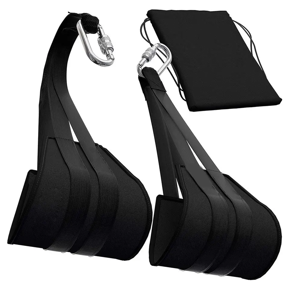 Workout Fitness Gym Exercise Hanging Sling Pull Up Bar Ab Straps For ...