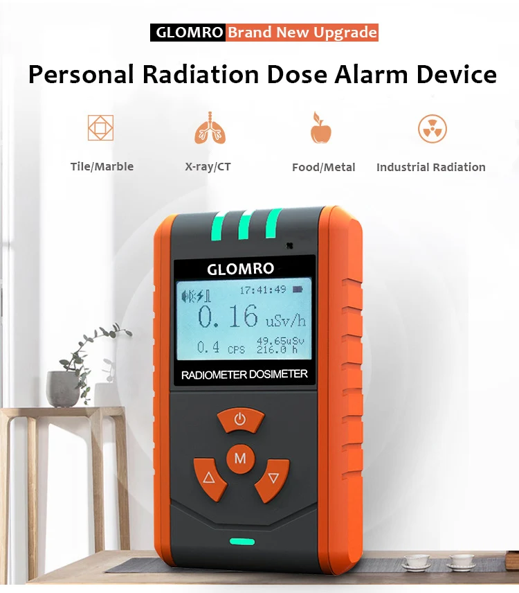 Baxit Portable Radiation Monitor Nuclear Radiation Meter Gamma Detector ...