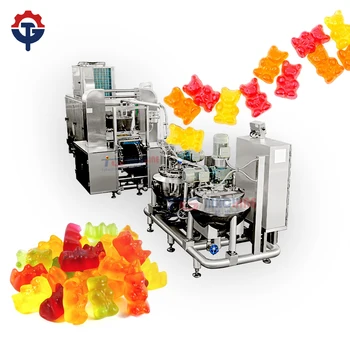 Tg Save Raw Materials Automatic Gummy Candy Depositing Line Berry Blue ...