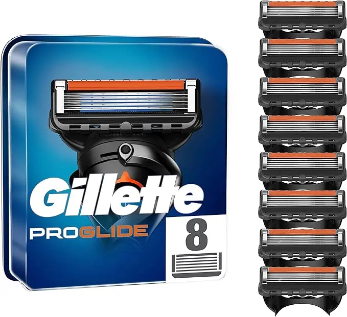 Gillette Proglide Men Razor Blade Refills,8 Count,With 5 Anti-friction ...