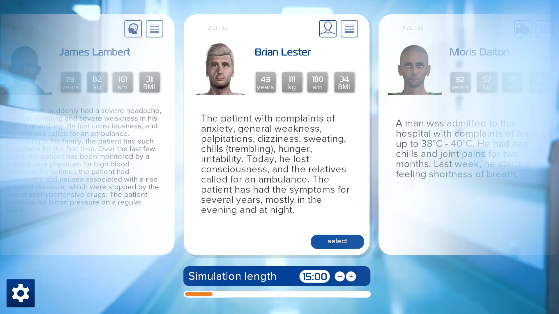 LEONARDO VR - Virtual Patient Touch Table Simulators for Training