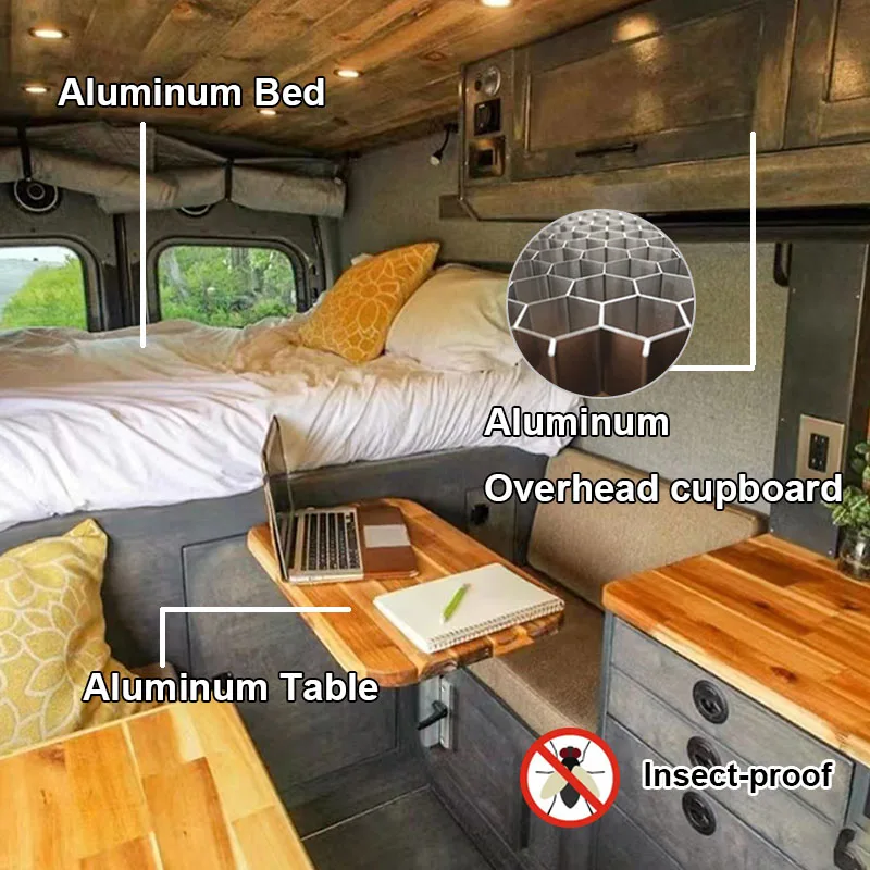 Modern Style Lightweight Rv Aluminum Cabinet Other Camping Campervan ...