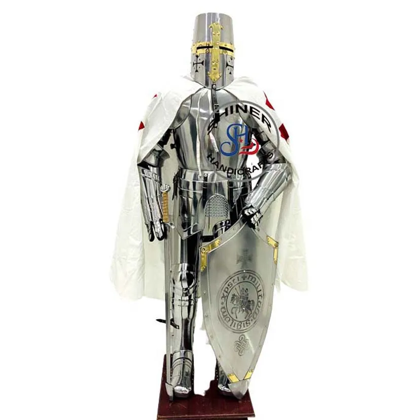 Armor Suit Knight ~armour Medieval Wearable Templar Knight Crusader ...