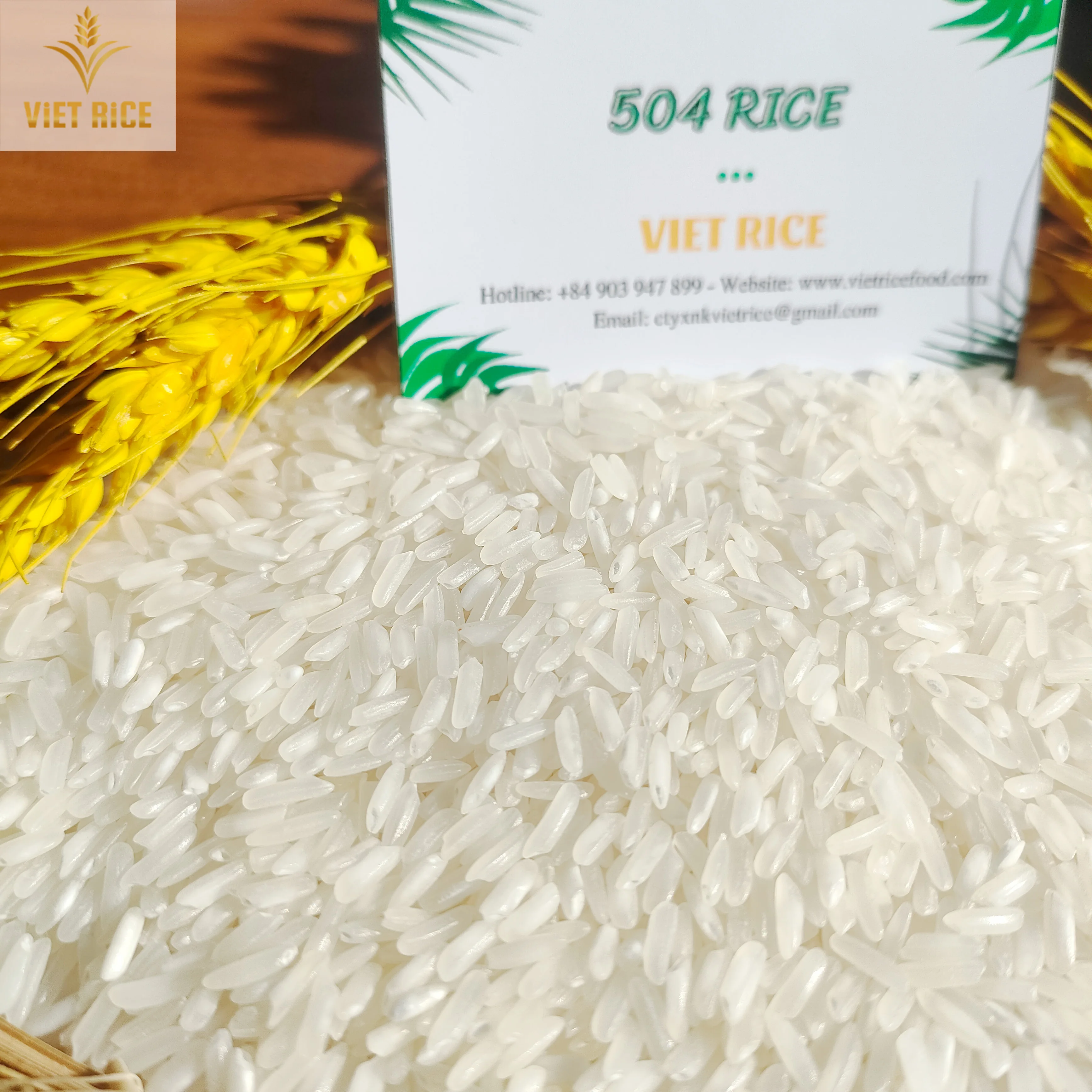 504 Long Grain White Rice 5% Broken From Vietnam Factory For Export ...