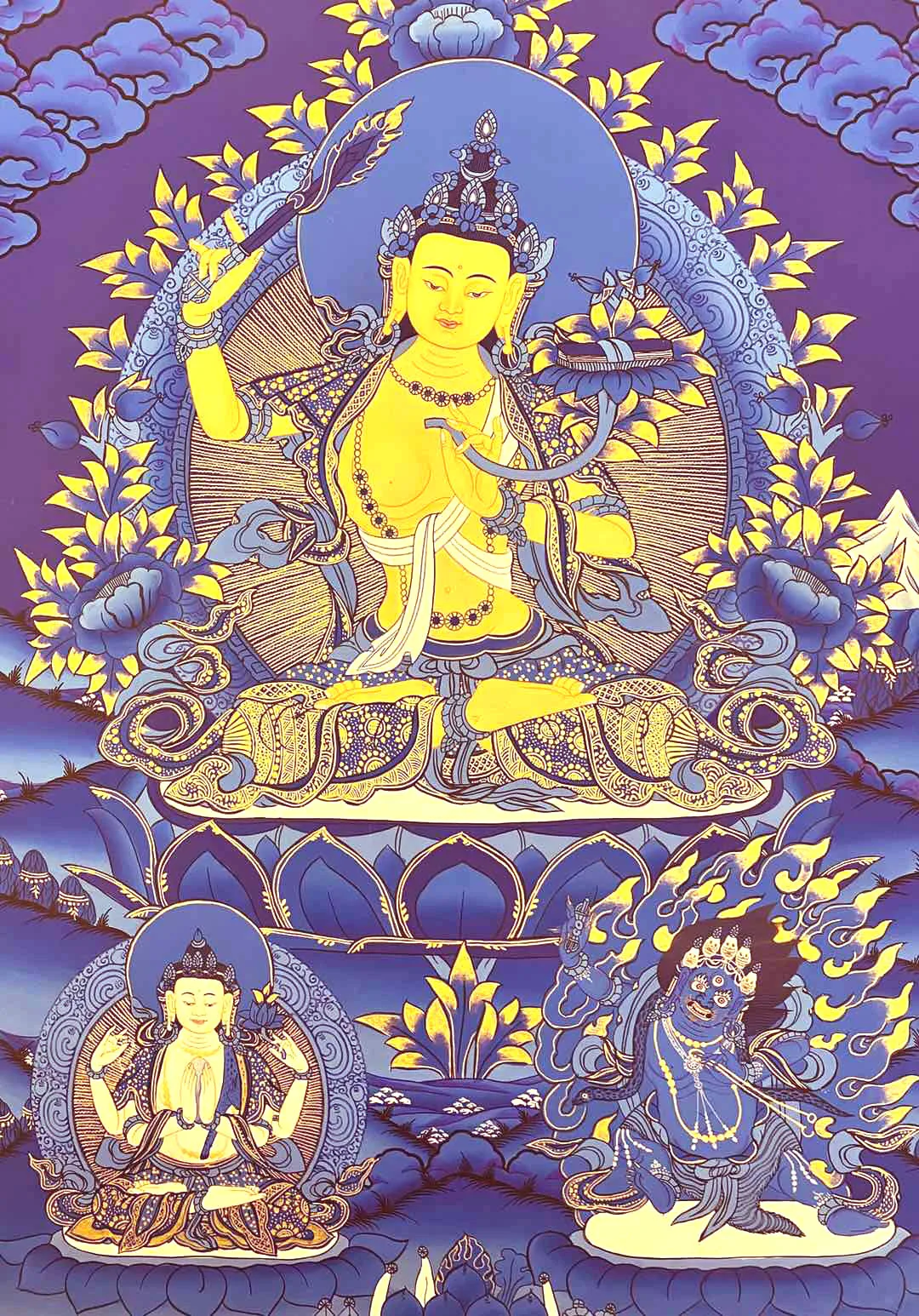 Tibetan Thanka Paint Nepal Made Cheap Price Using Natural Cotton or ...