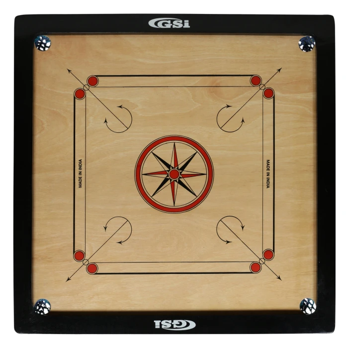GSI Wooden Carrom Board - Premium Quality & Customizable
