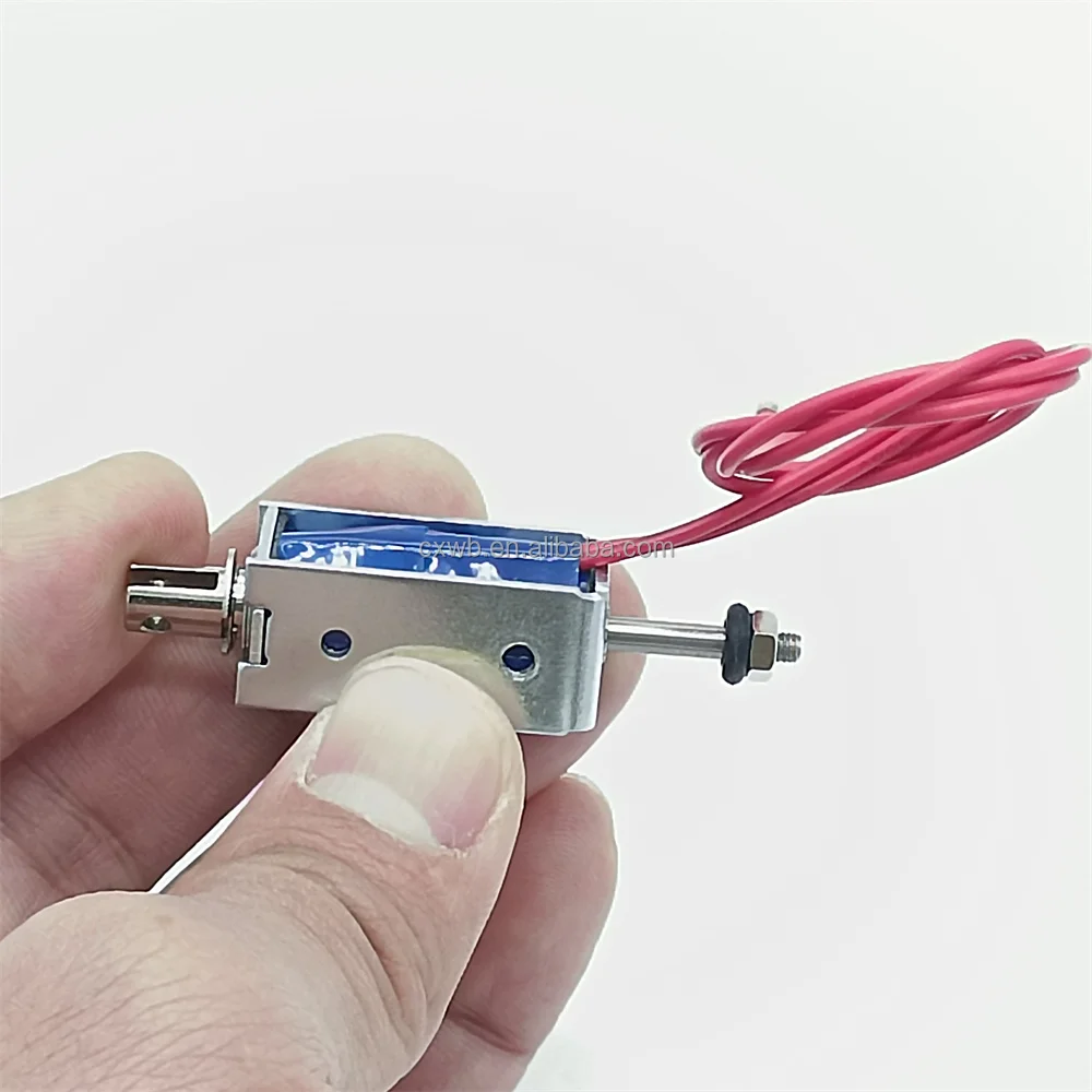 U0530 24V DC Linear Solenoid Coil - Mini Push Pull Electromagnet