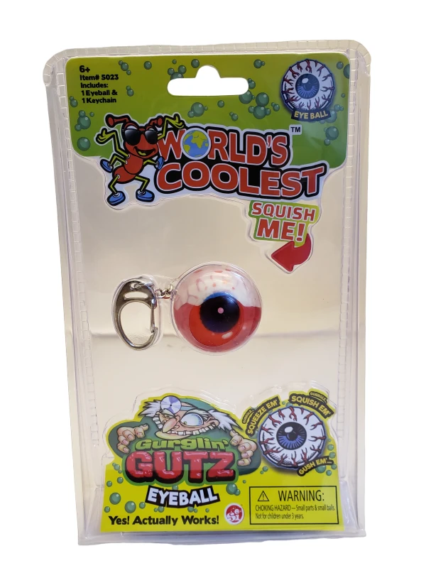Squeeze Horrible Eyeball Keychain With Red Bloody Liquid Filled And ...