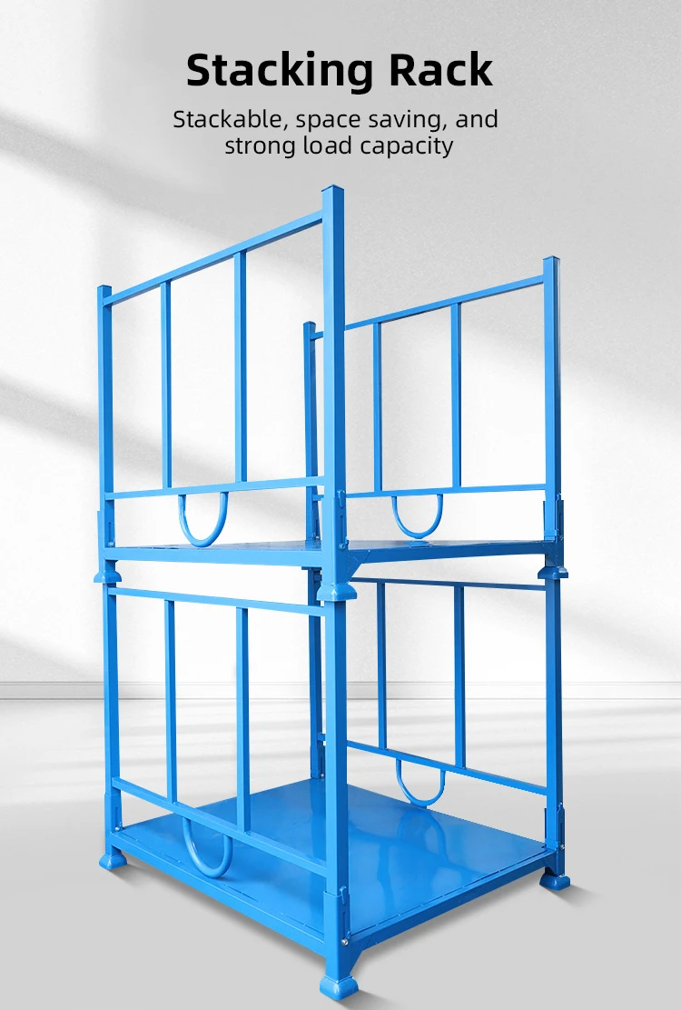 Heavy Duty Pallet Stacking Frames Foldable Customized Stack Pallet Rack ...
