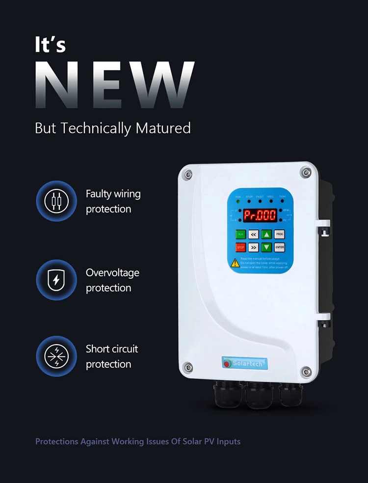 Solartech 4 Inch Water Pump 2hp Submersible Pump With Float Switch For ...