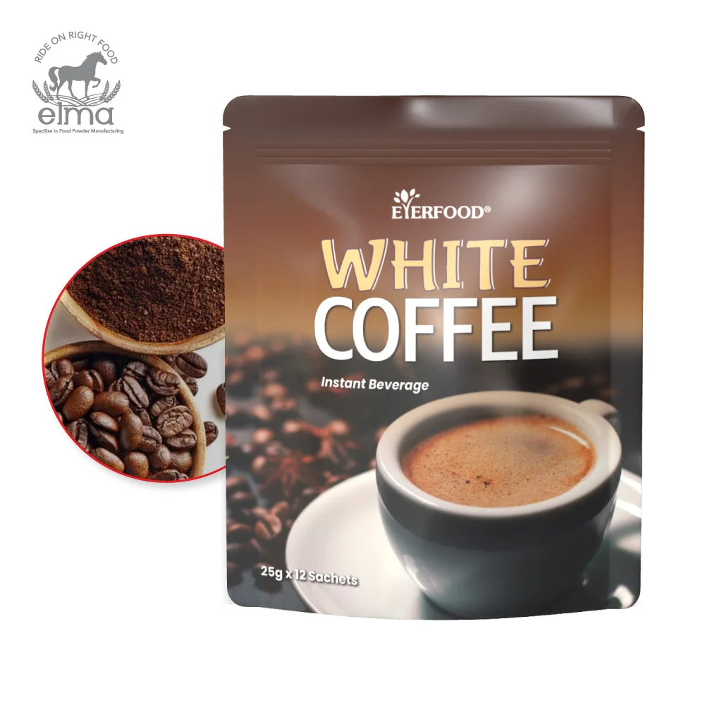 Halal Certified Instant Premix White Coffee Sachets Packet Rich Flavor ...