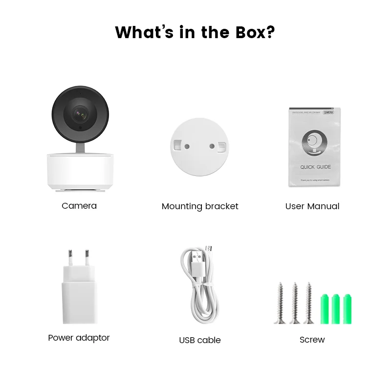 4MP Tuya Smart WIFI Baby Monitor - 360° Panorama Camera