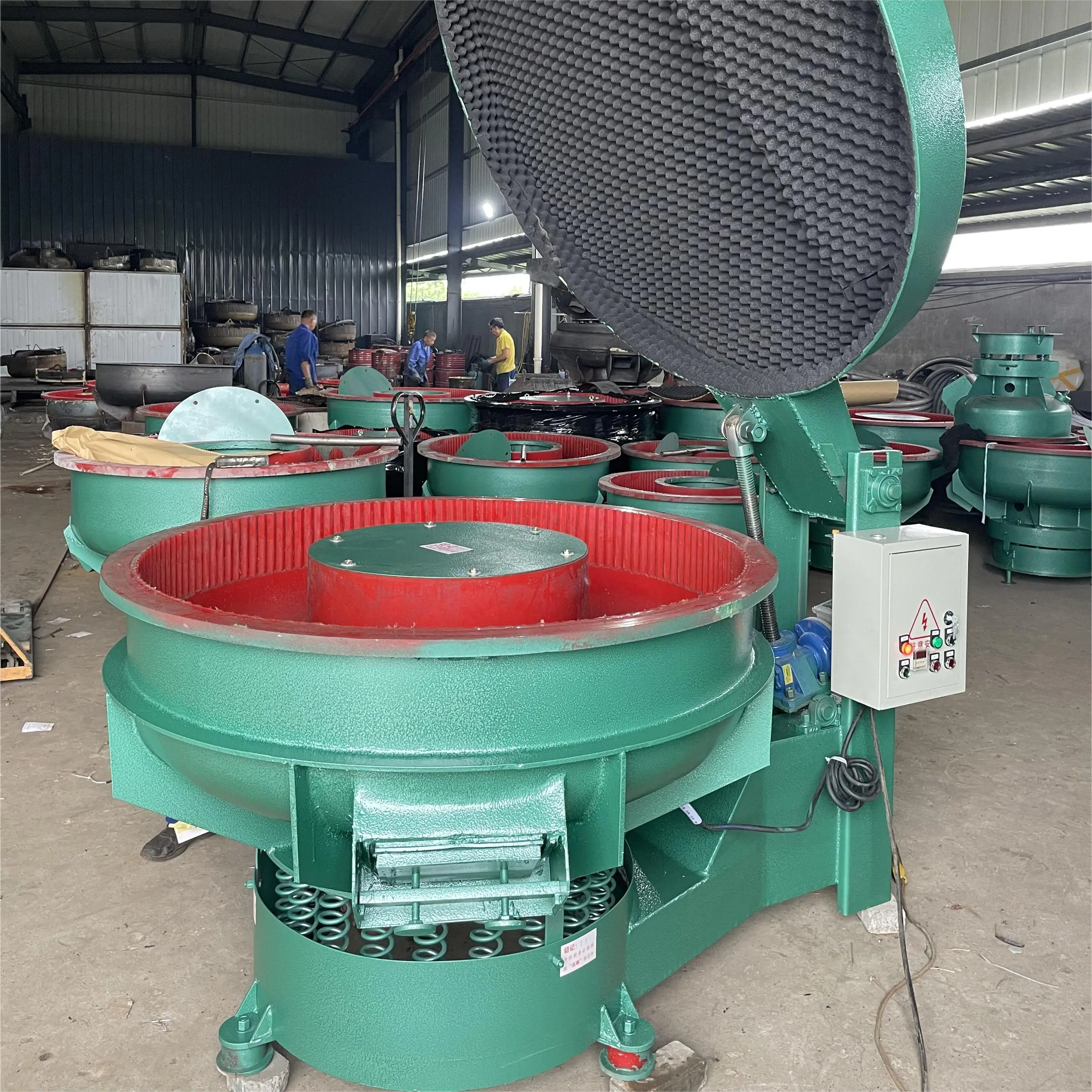 Metal Vibratory Tumbler Bowl Deburring Polishing Machine