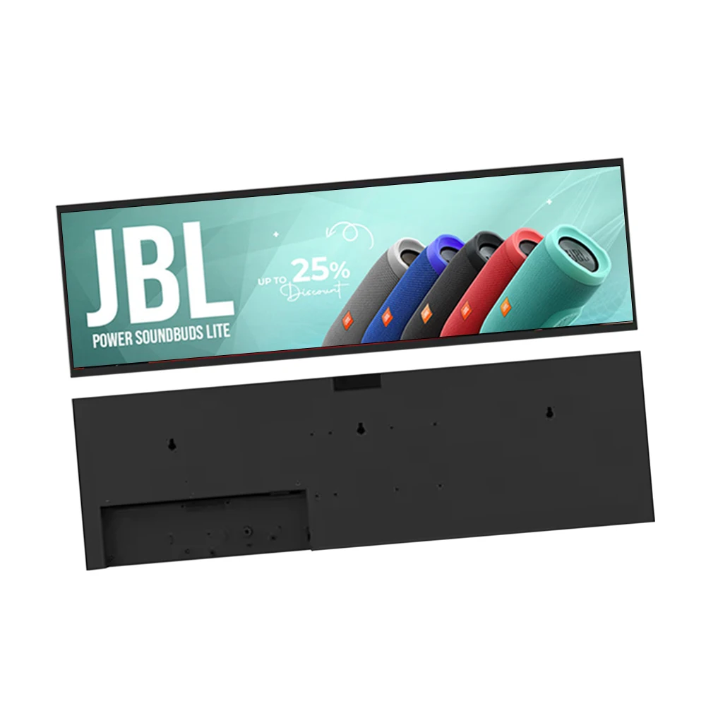 37 Inch Stretched Bar TFT LCD Screen Full Aluminum Body Wide Display ...