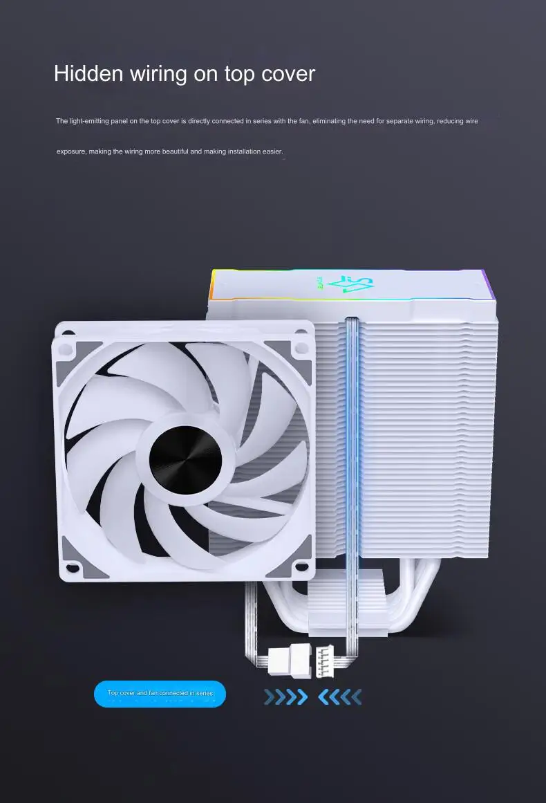 Snowman Mt5-v3 Argb Cpu Cooler - 5 Heatpipe,Silent Fan,Supports Lga1700 ...