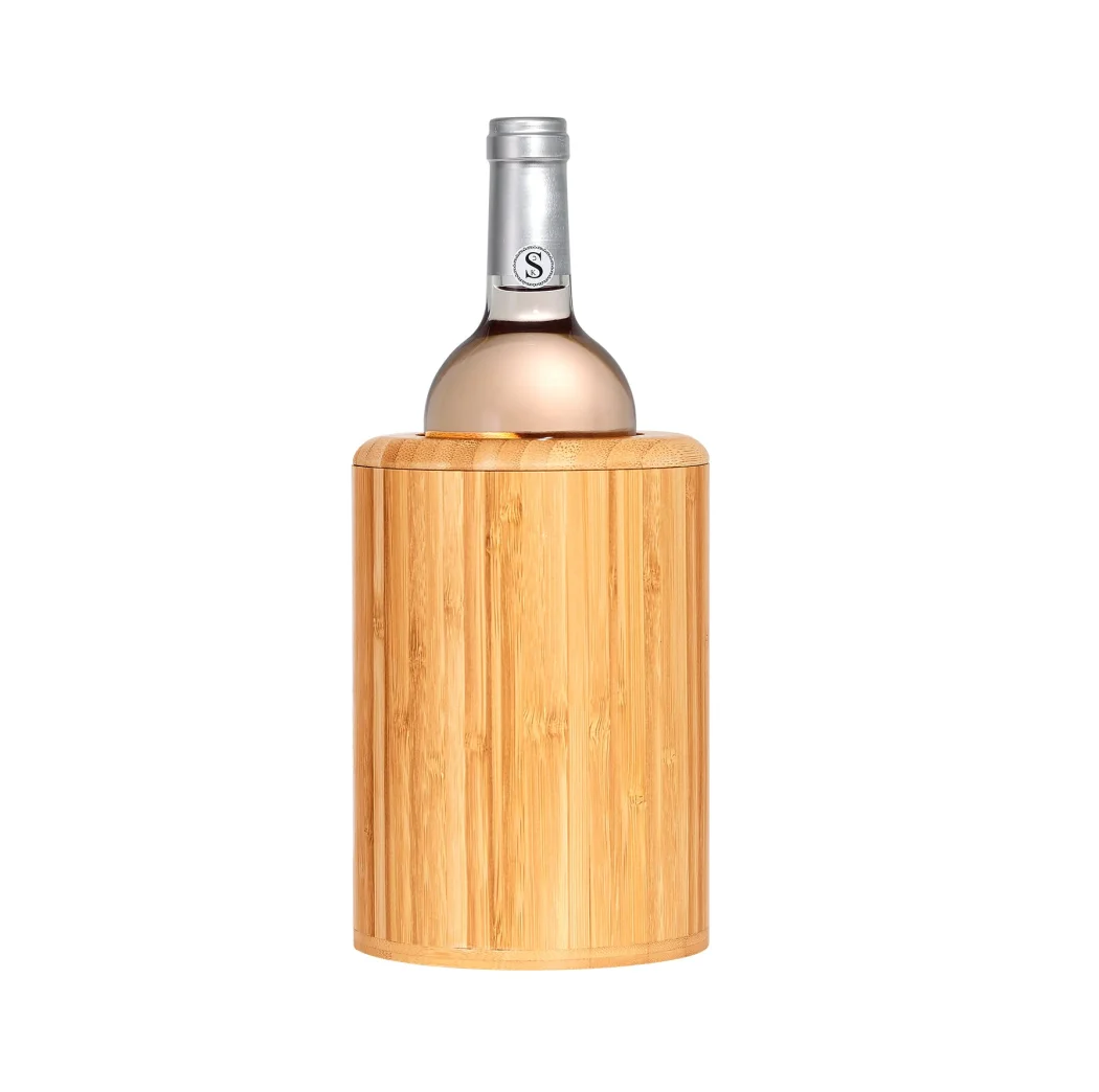 Wood Wine Chiller - Vintage Holder for Dining Table