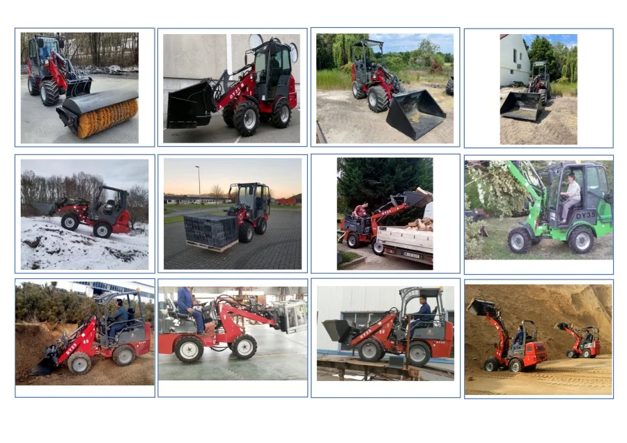 4wd Hydrostatic Hydraulic Articulating Mini Wheel Loader Dy50 - Buy ...