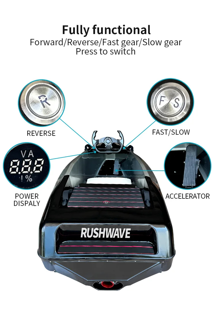 RUSH WAVE Water Skiing Competition Boat - High Speed Fun