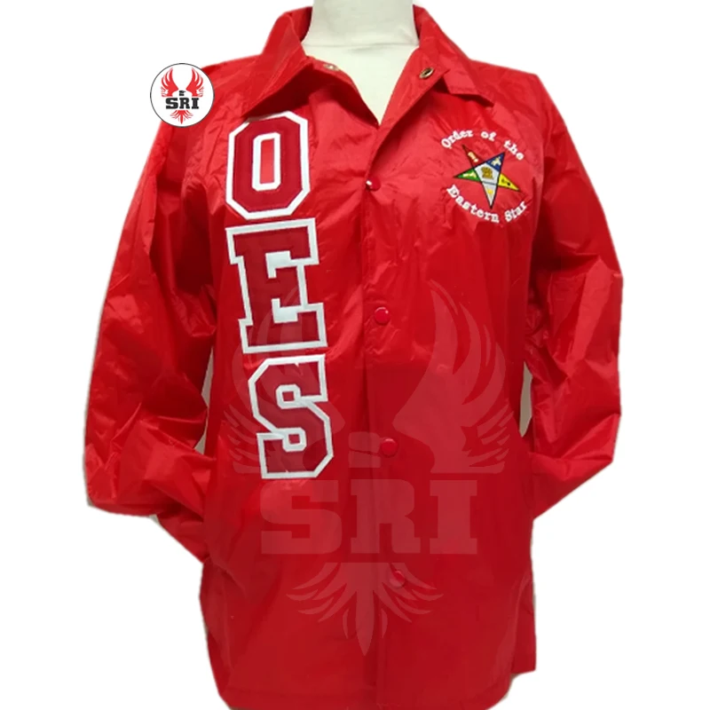 Order of the Eastern Star Embroidery Coaches Jacket | OES Embroidered ...