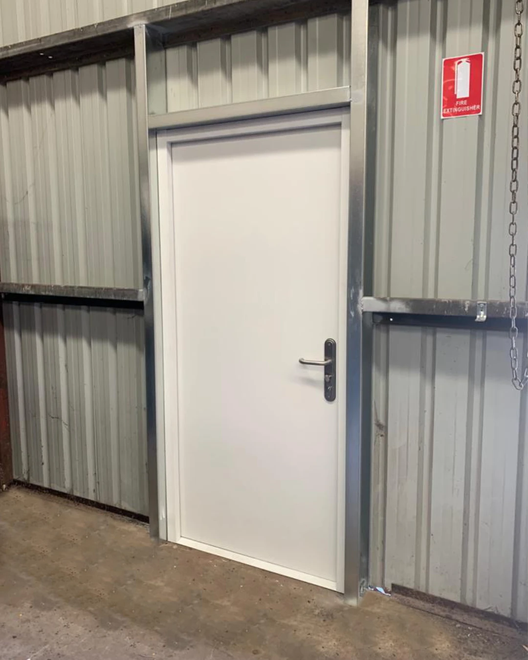 Steel Pre-Hung Doors - Modular Single Design for Prefab Houses