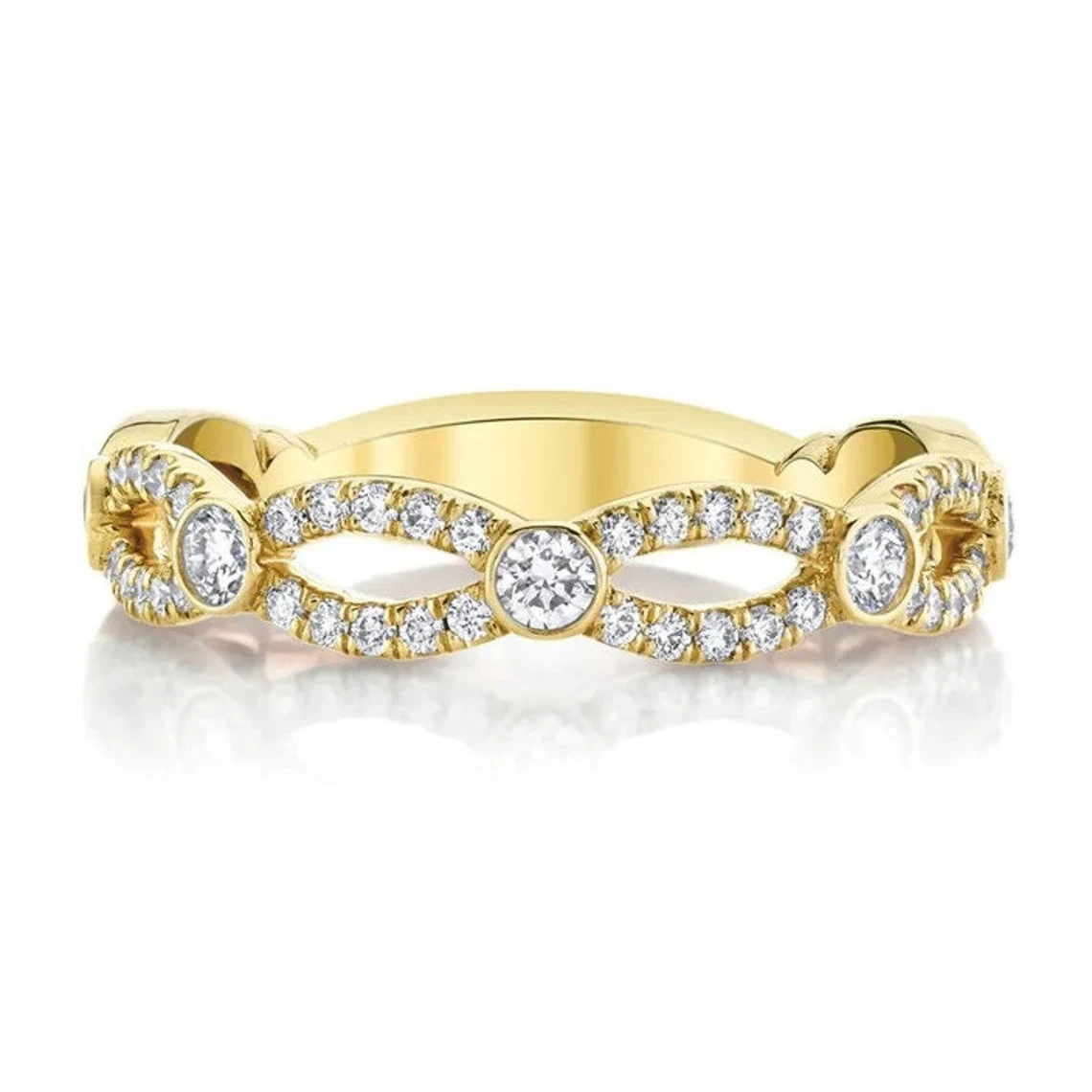 Luxury Solid Gold Ring with Real Diamonds - OEM Wholesale