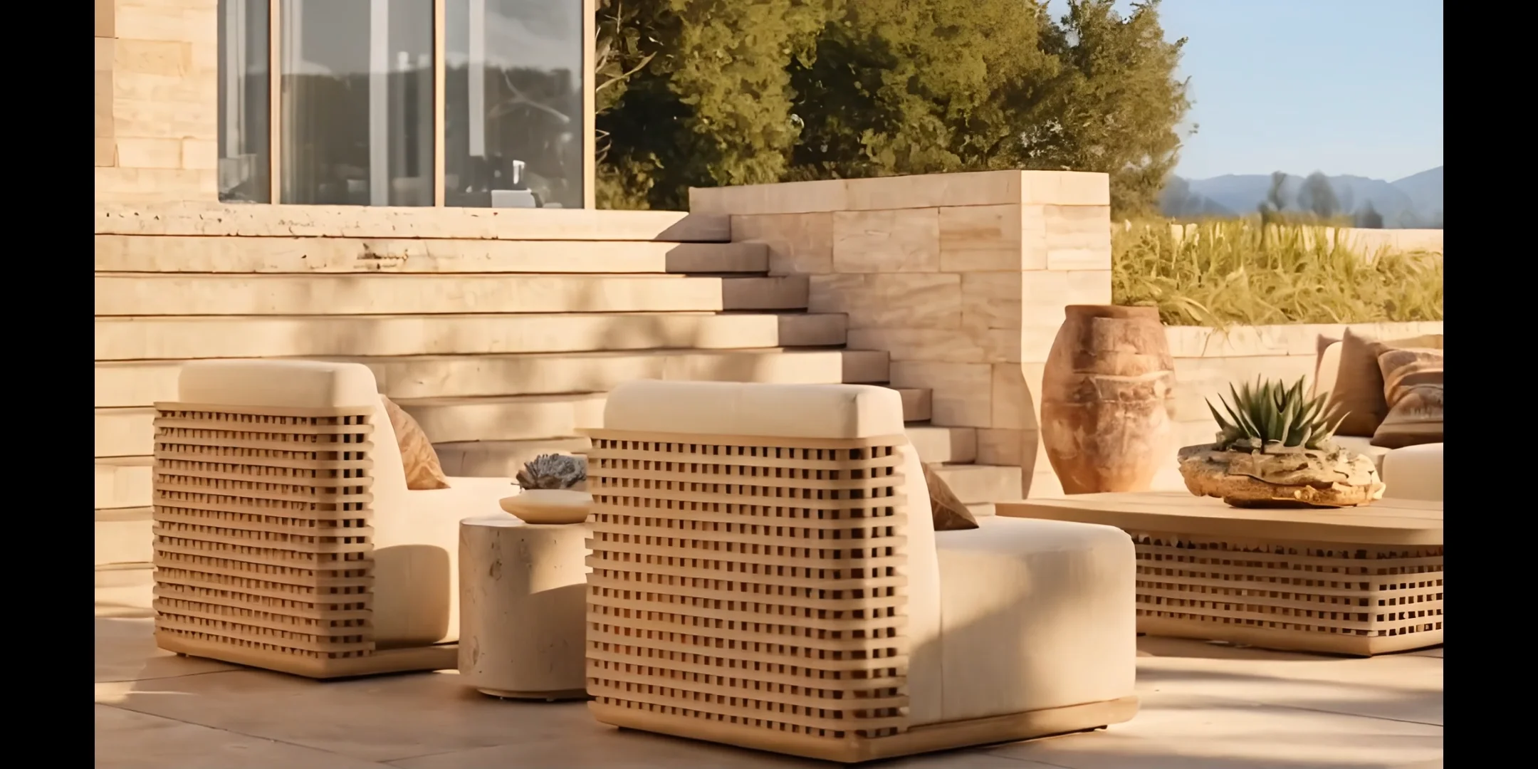 Luxury Outdoor Furniture American Style Patio Garden Sofa Set Solid ...