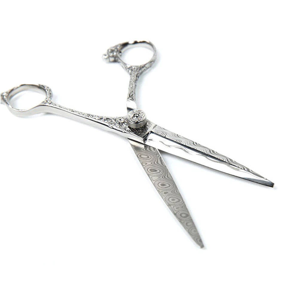 Damascus Stylish Professional Hair Cutting Scissors Great Design Forged ...