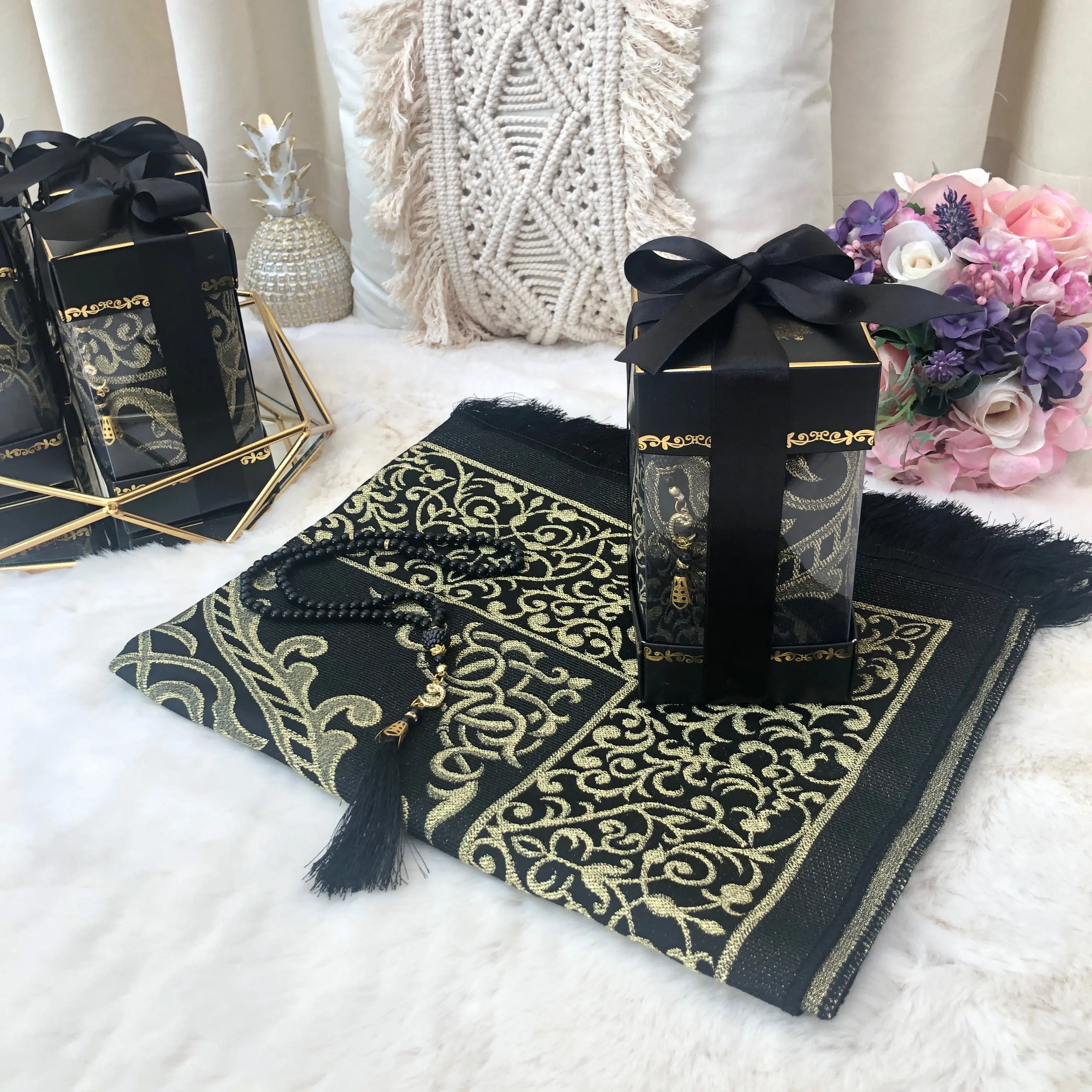 Thermo Leather Quran Gift Set Islamic Gifts Tasbeeh Prayer Mat Quran ...