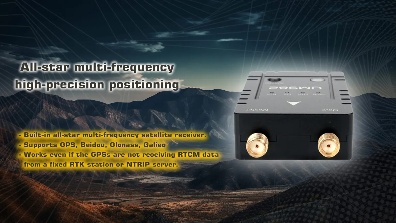 Holybro H-rtk Um982 Positioning Module | High Precision Dual Antenna ...