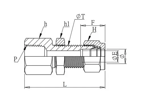 Sus 316 Tube Fittings Bulkhead Female Connector 1/4 And 1/2 Inch - Buy ...