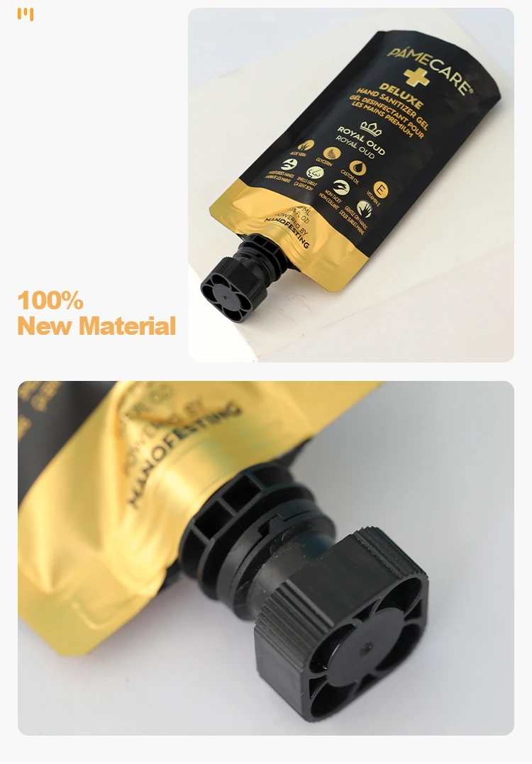 Custom Printed Beverage Juice Plastic Vertical Spout Packaging Bag ...