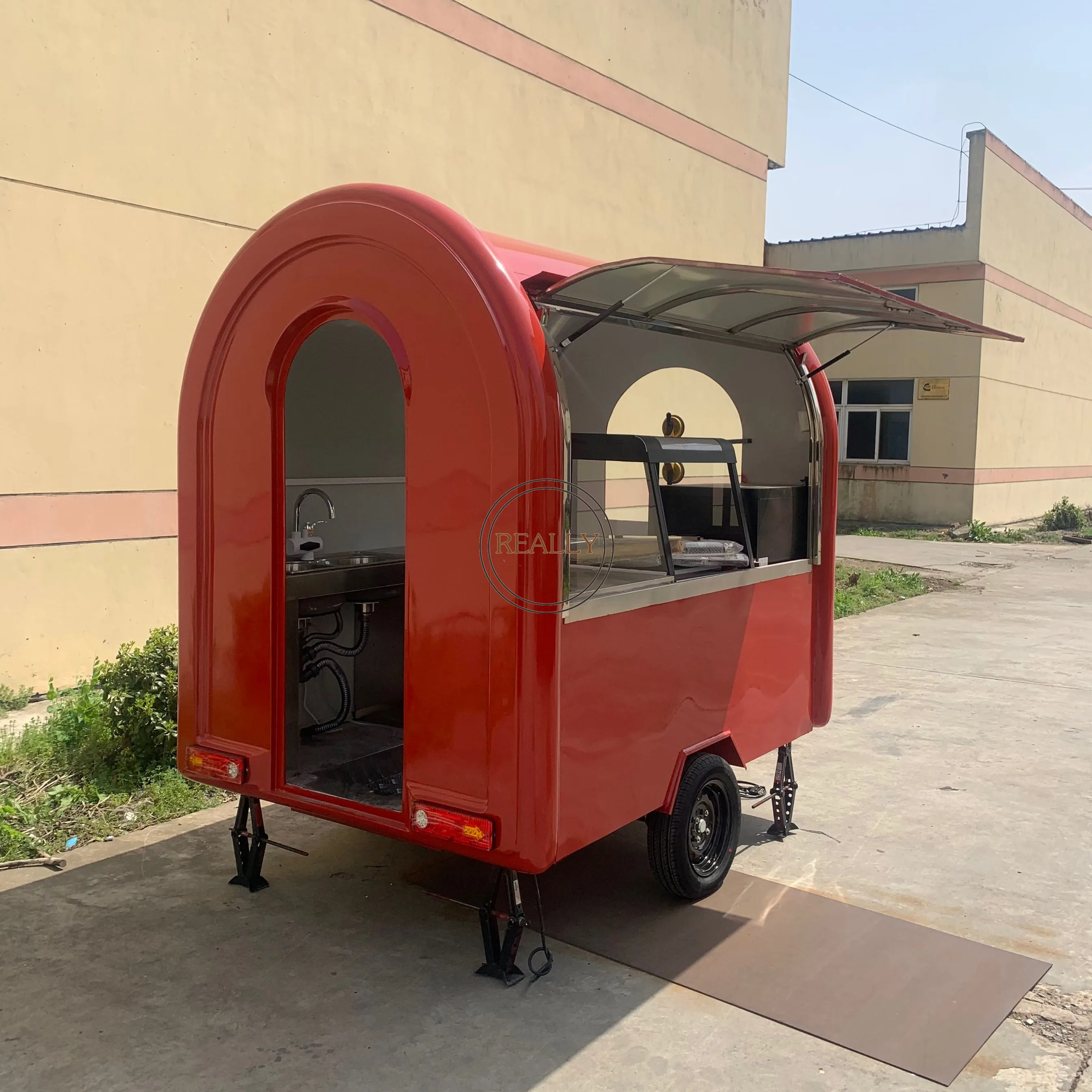 Oem 2024 New Outdoor Kitchen Fast Food Cart Juice Coffee Cart With ...