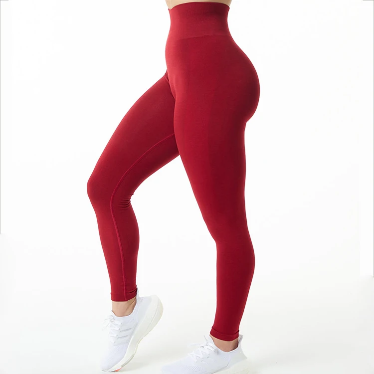 Cheap Price Free Sample Four-way Stretch Seamless Yoga Pants Workout ...