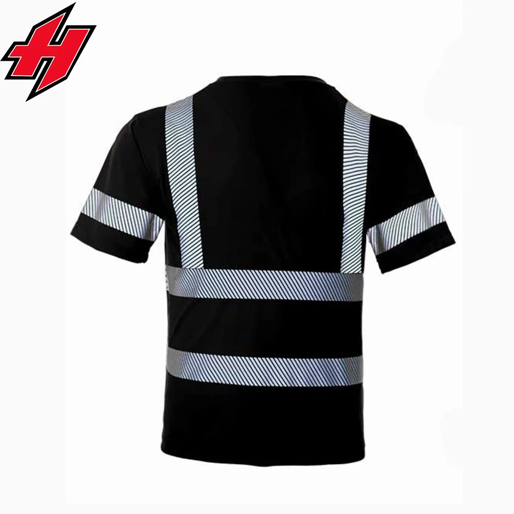 High Visibility Work Shirts with Custom Logos & Reflective Tape