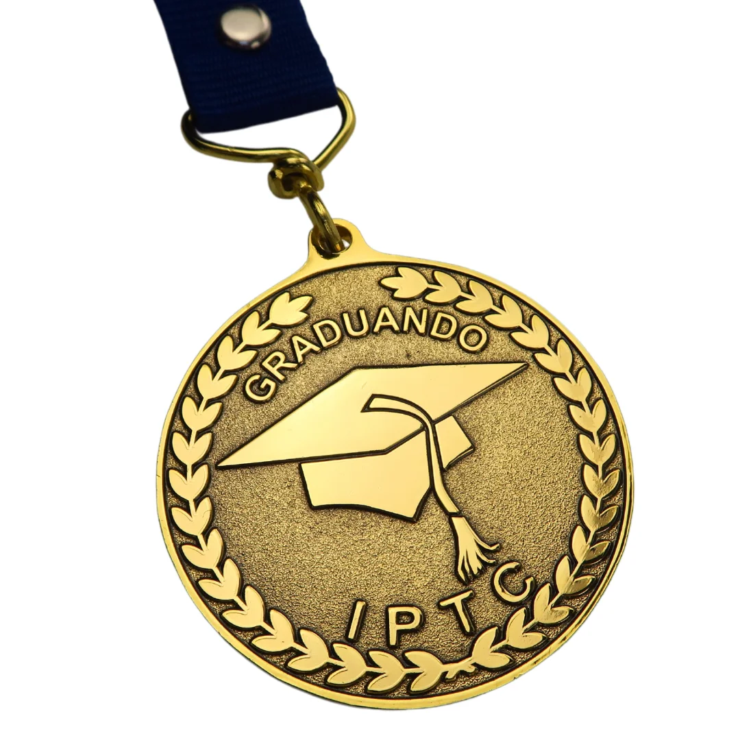 Wholesale Graduation Gift Collage Award Medal Custom Zinc Alloy