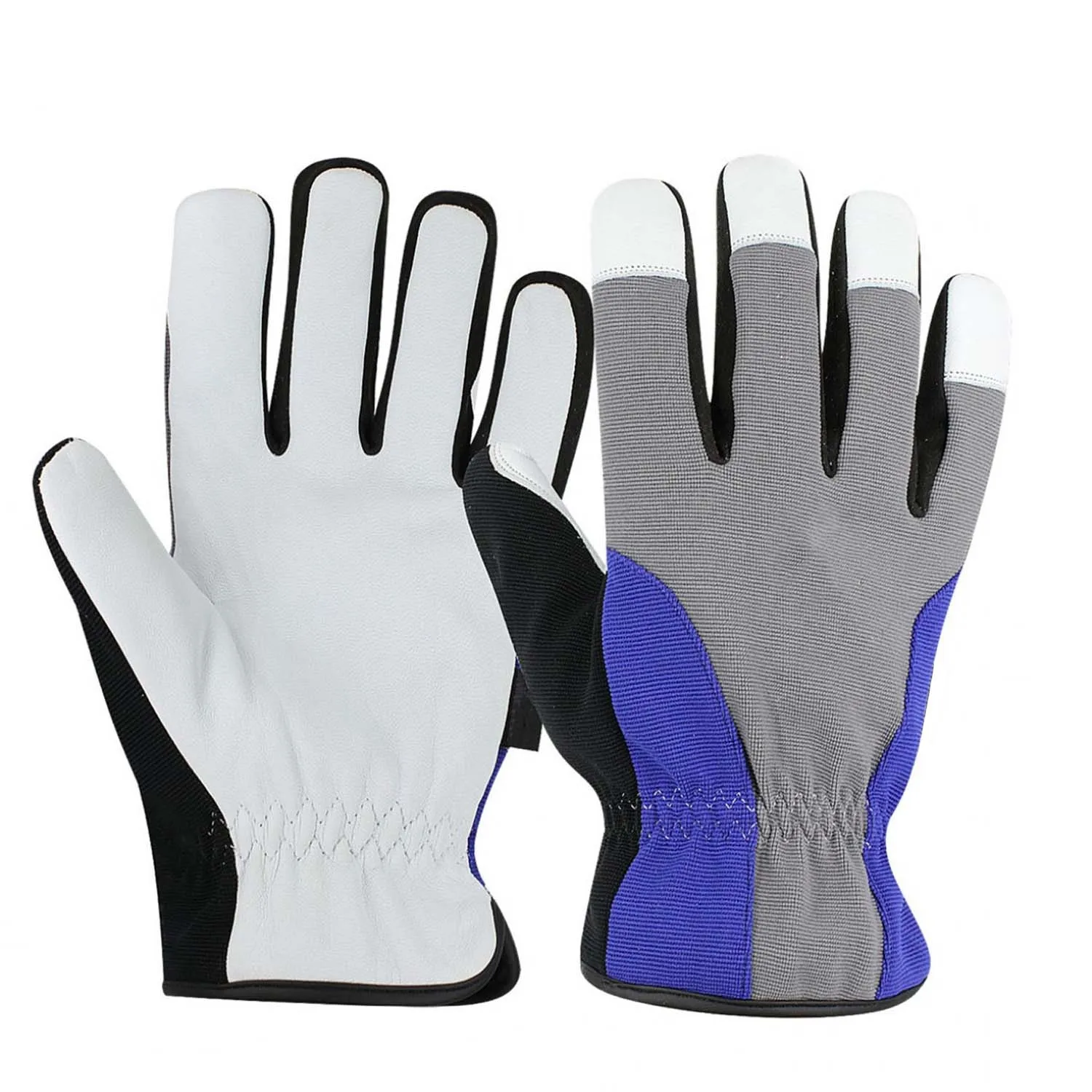 Heavy Duty Mechanical Work Hand Safety Protection Goat Leather Anti ...