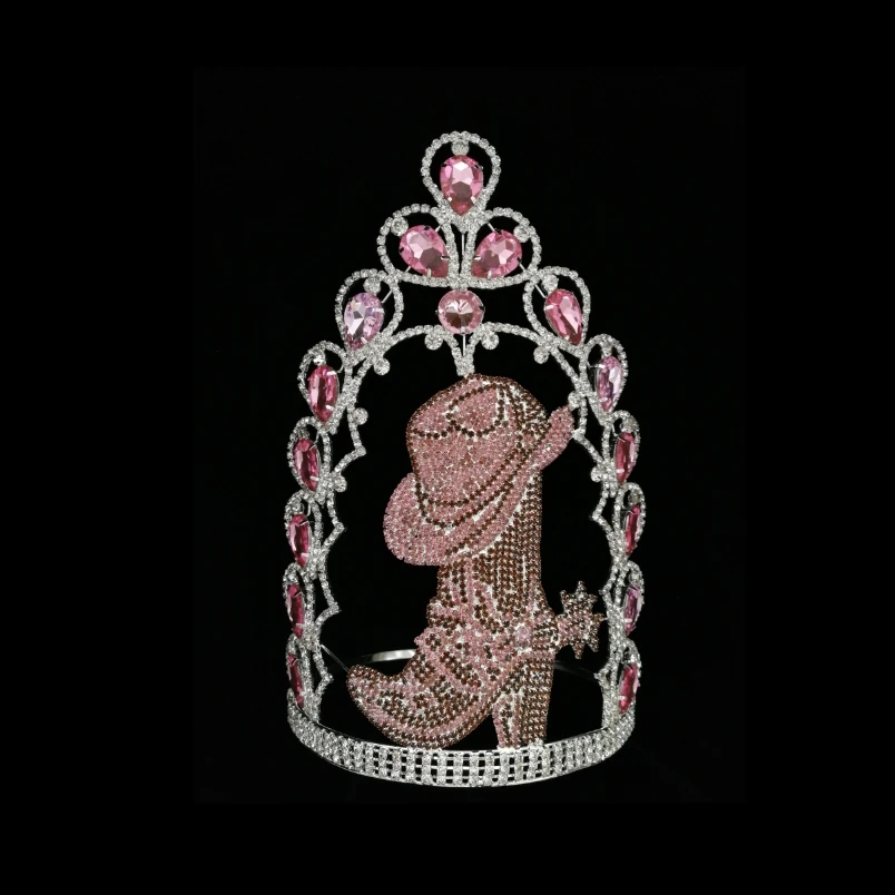 2023 Beauty Rhinestone Cowboy Pageant Custom Crowns - Buy Pageant ...
