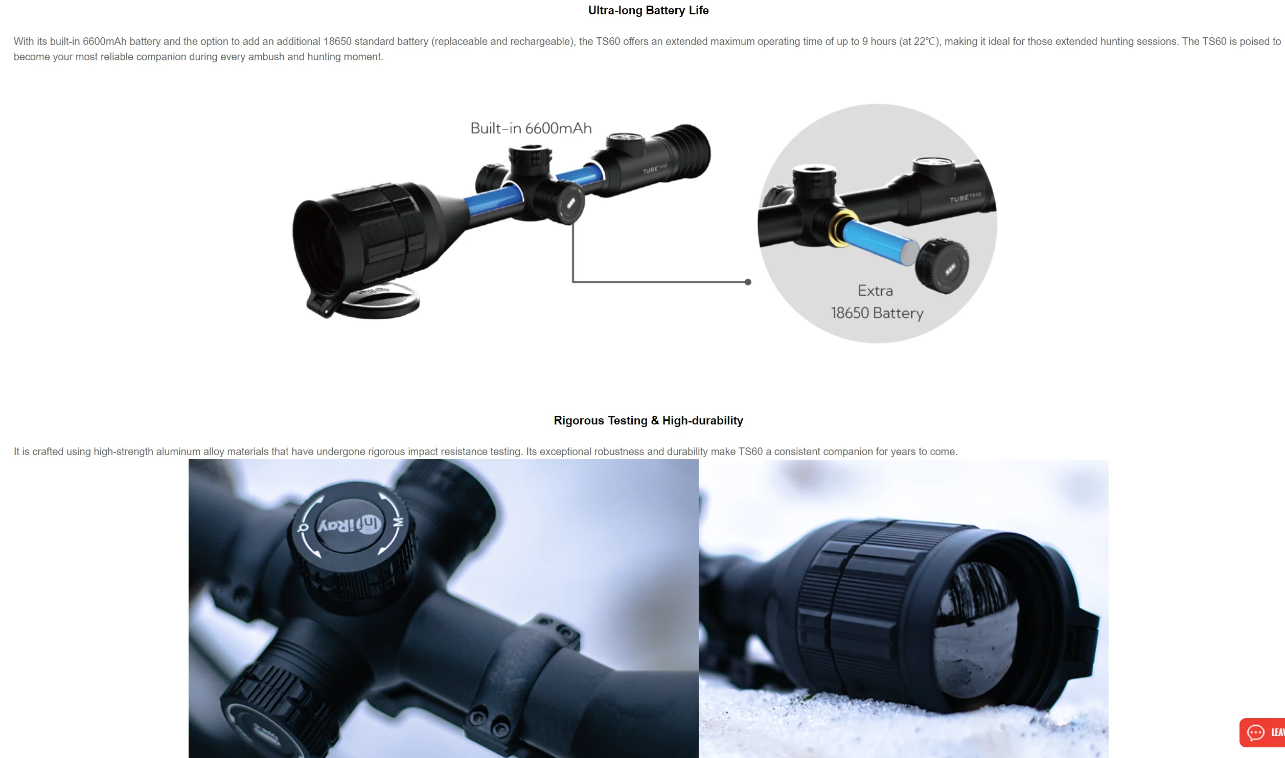 Iray Thermal Imaging R1fle Scope Tube Series- Ts60 1280*1024 Core - Buy ...