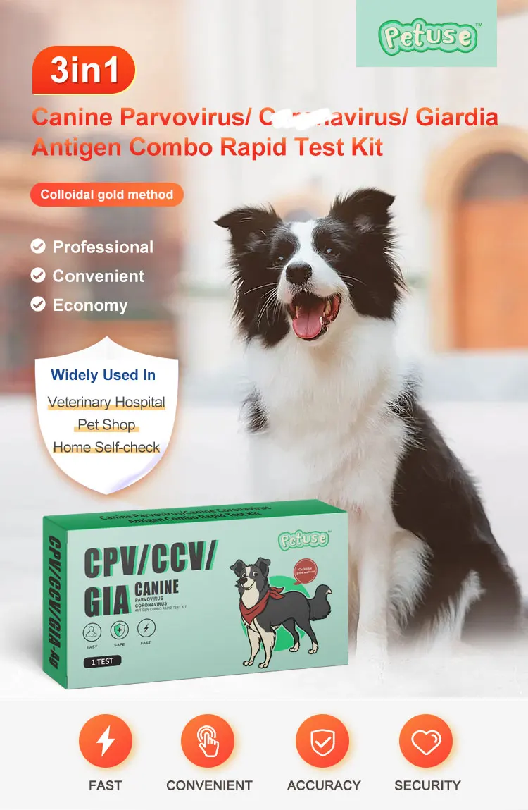 Canine Giardia Parvo Virus Antigen Rapid Test Kit Pet Cpv Ccv Gia Test ...