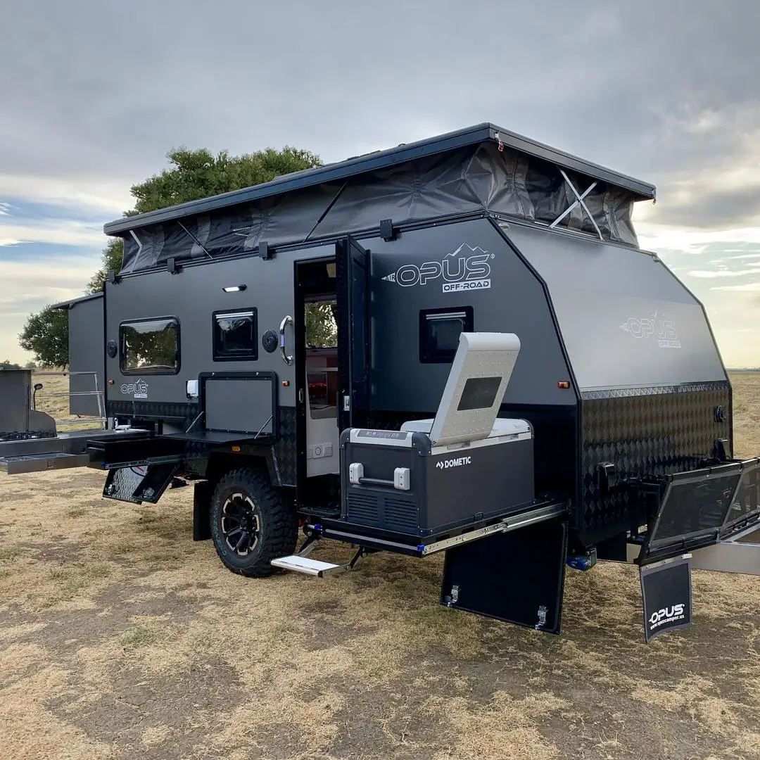 Small Teardrop 4x4 Camper Trailer RV Camper Caravan With Single Axle ...