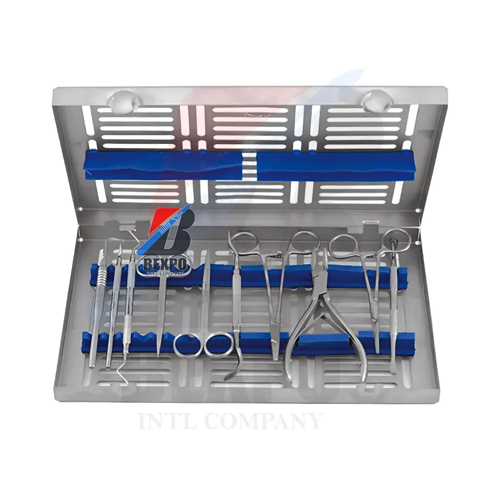 Dental Periodontal Surgery Kit - 14pcs Stainless Steel Tools